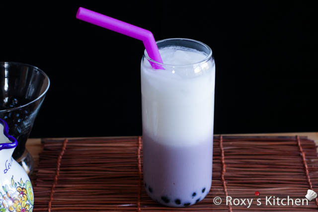 Taro Milk Tea / Boba Tea - Roxy's Kitchen