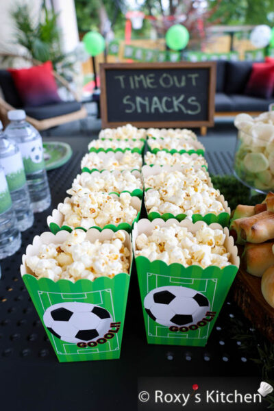 Soccer-Themed Birthday Party - Finger Foods, Snacks & Drinks - Roxy's ...