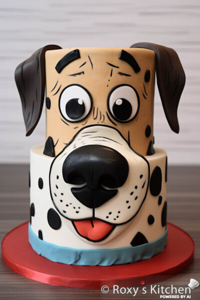 30+ Dog-Themed Birthday Party Cakes - Comic Cartoon Style - Roxy's Kitchen