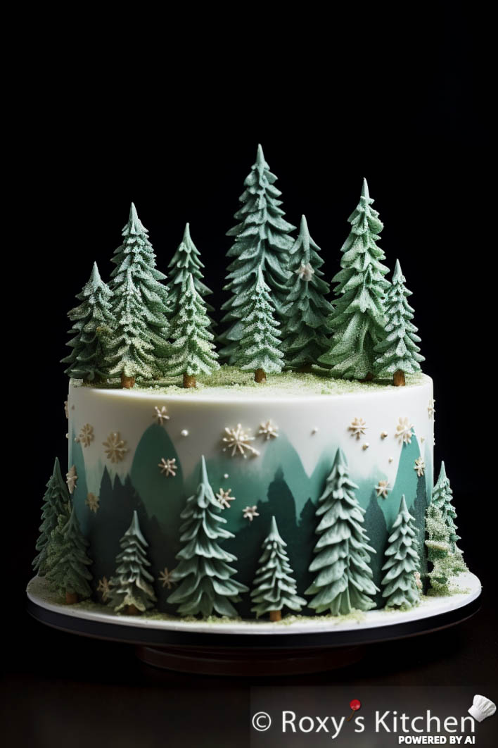 20+ Modern Christmas Cakes - Roxy's Kitchen
