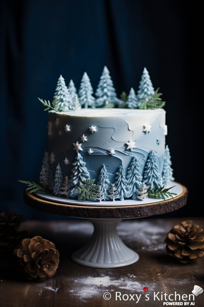 20+ Modern Christmas Cakes - Roxy's Kitchen
